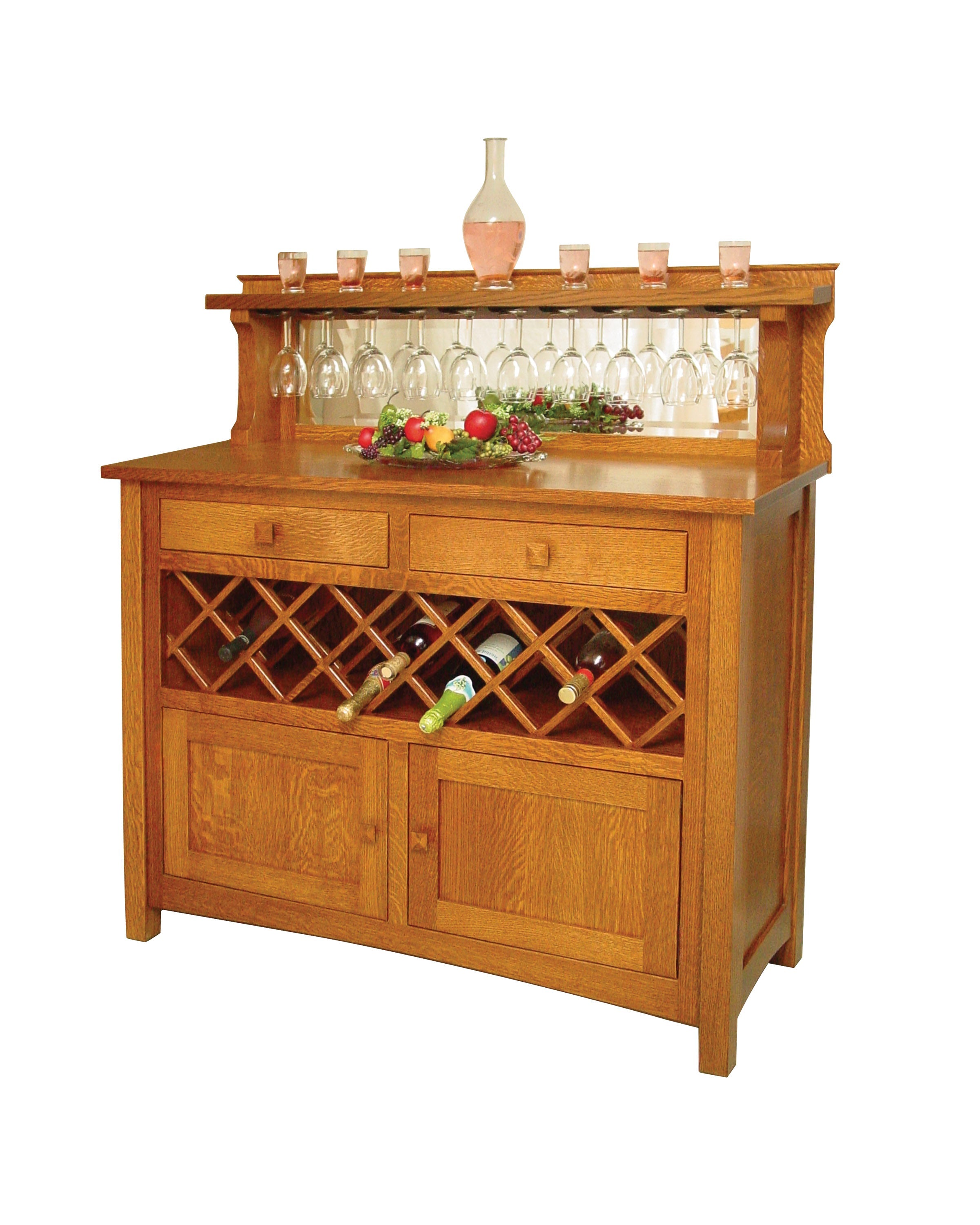 Amish Butler’s Two Drawer Two Door Buffet – The Amish House